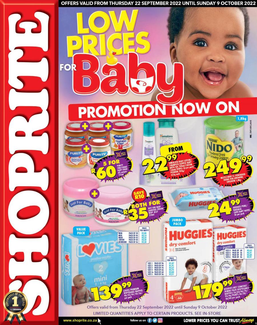 Shoprite KwaZulu-Natal : Low Prices For Baby (22 September - 9 October ...