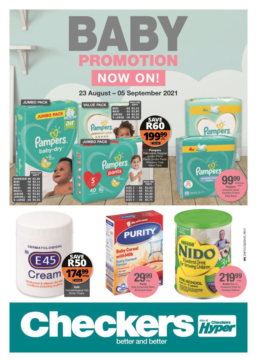 Checkers KwaZulu-Natal : Baby Promotion (23 August - 05 September 2021 ...