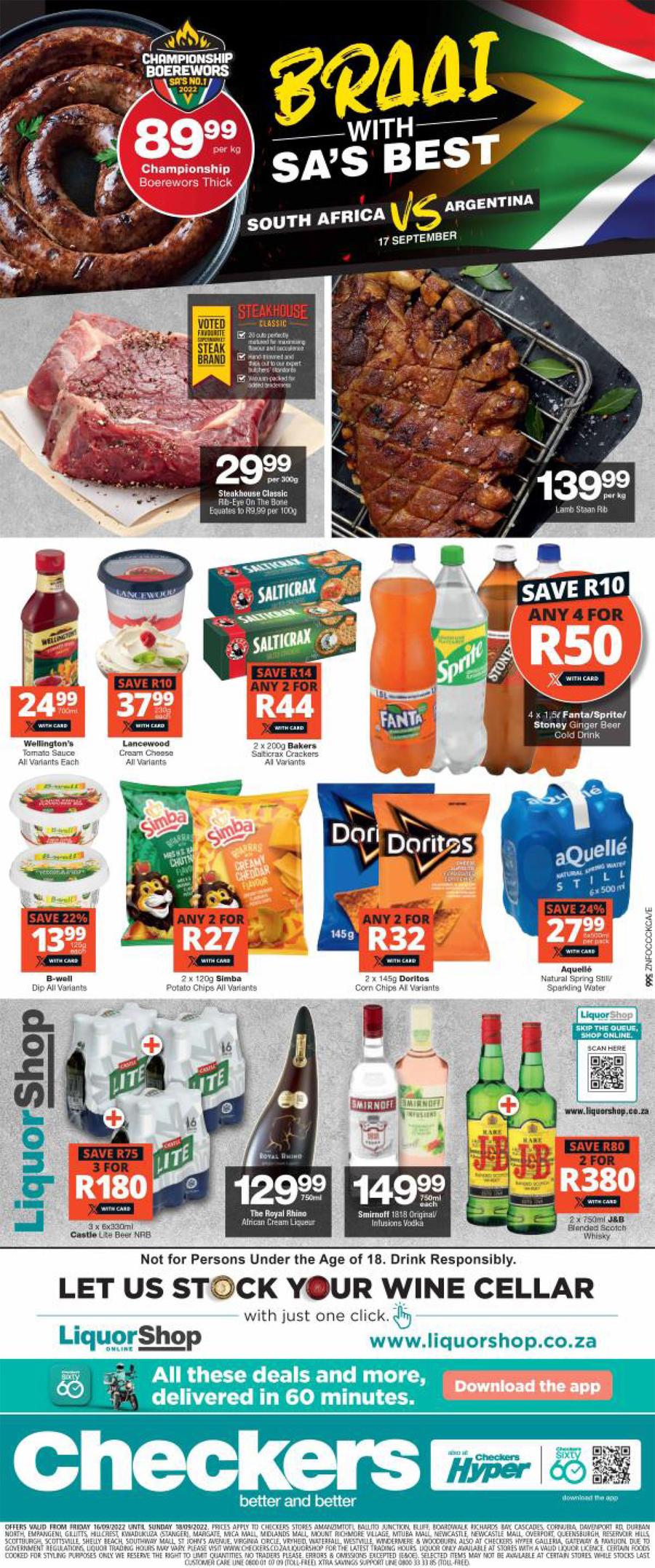 Checkers KwaZulu-Natal : Braai With SA's Best (16 September - 18 ...