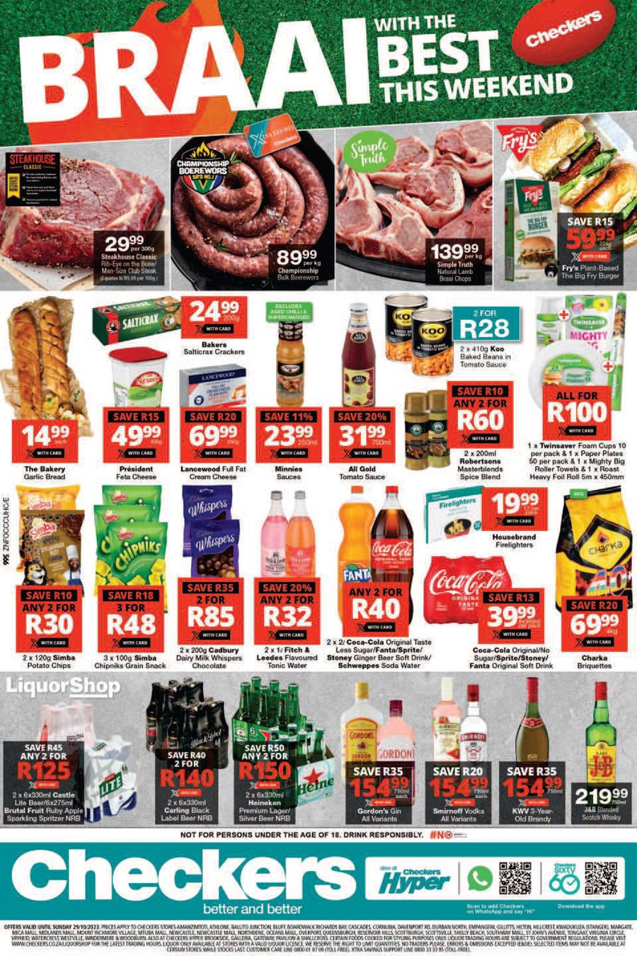 Checkers KwaZulu-Natal : Xtra Savings (27 October - 29 October 2023 ...