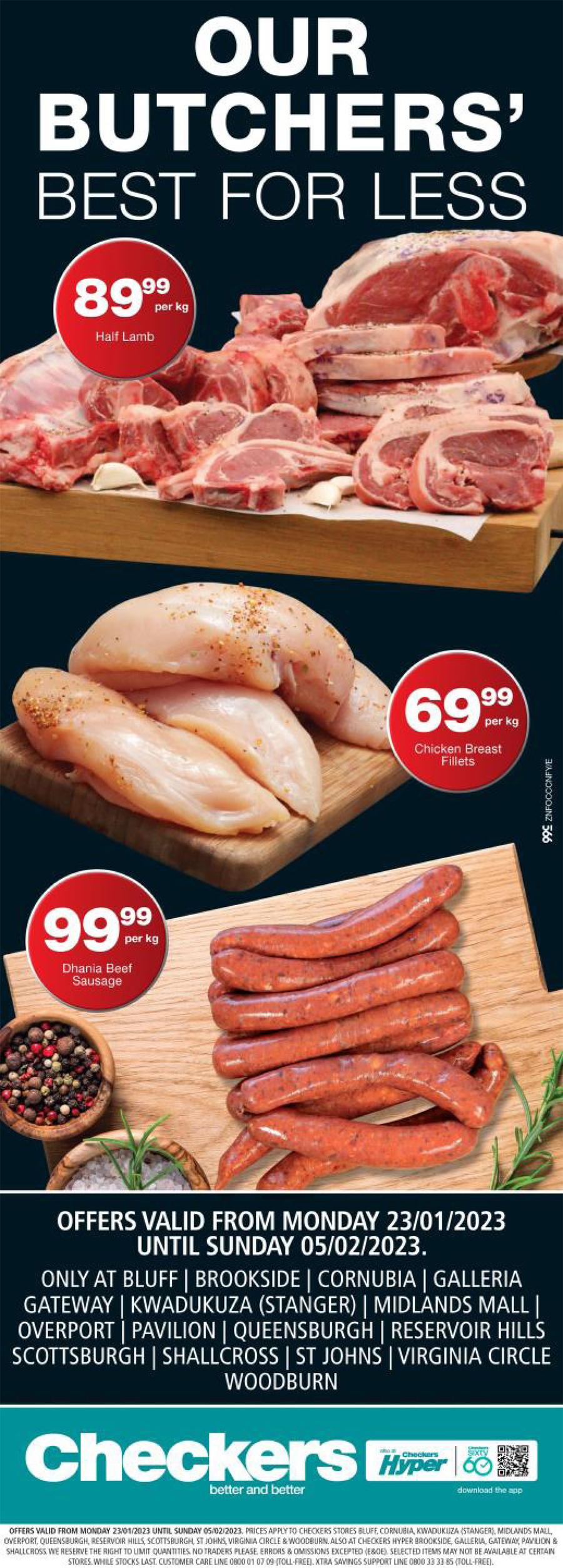 Checkers KwaZulu-Natal : Our Butcher's Best For Less (23 January - 5 ...