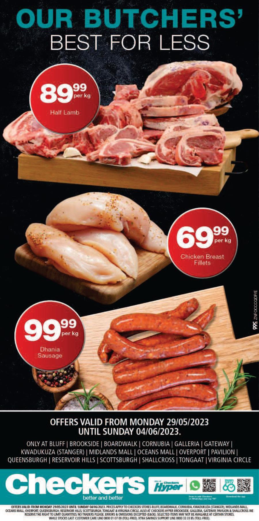 Checkers KwaZulu-Natal : Our Butcher's Best For Less (29 May - 4 June ...