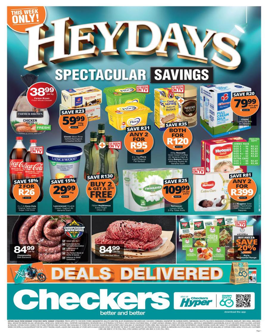 Checkers KwaZulu-Natal : Heydays Promotion (21 February - 27 February ...