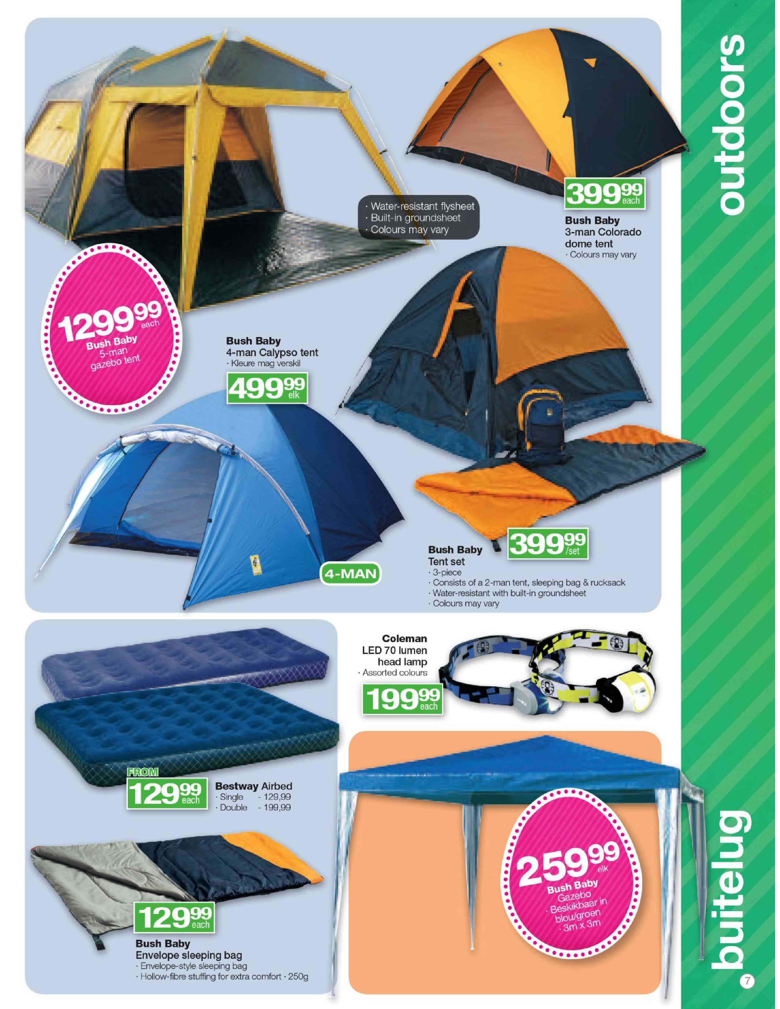 Special Bush Baby 5-Man Gazebo Tent — www.guzzle.co.za