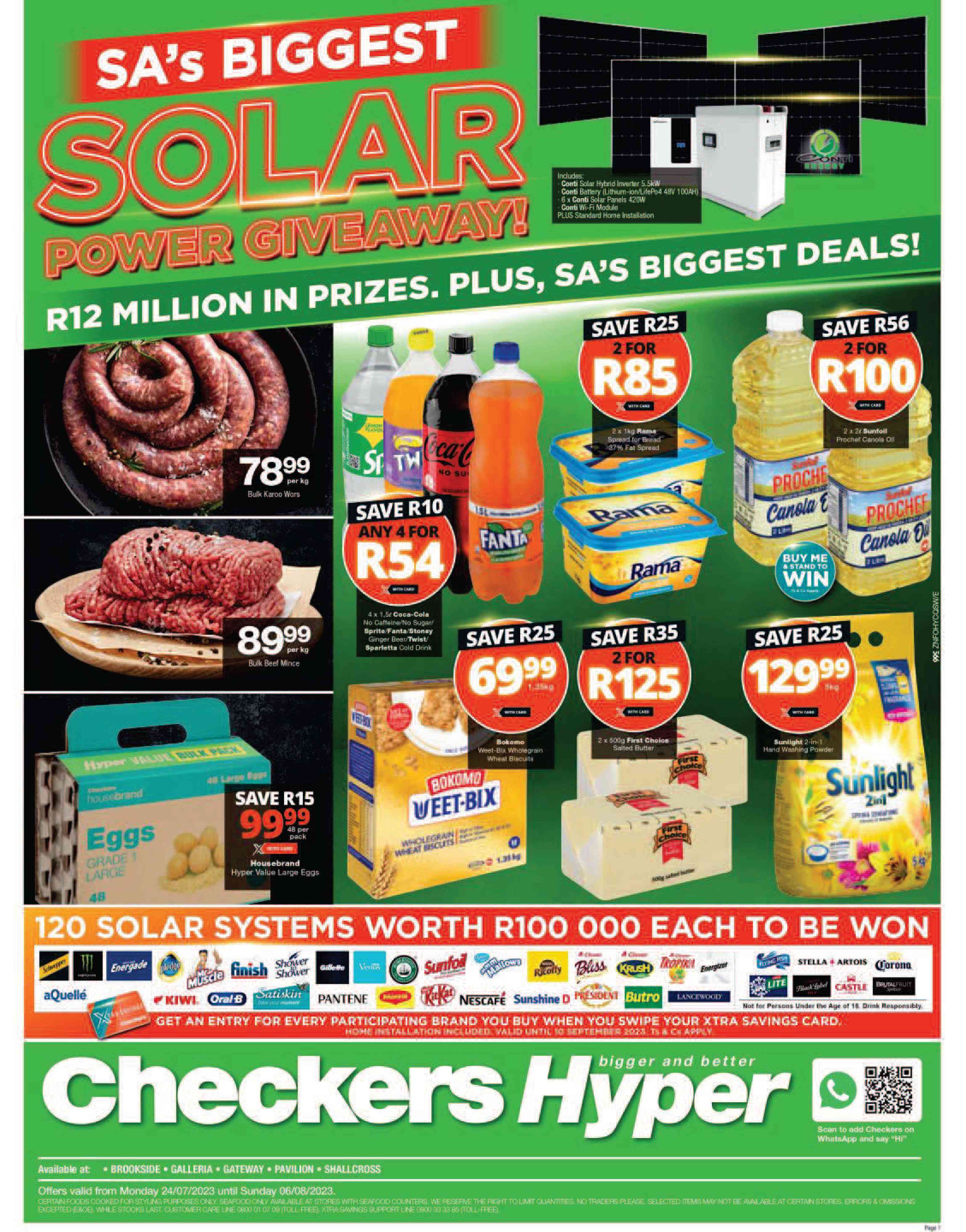 Checkers Hyper KwaZulu-Natal : SA's Biggest Solar Power Giveaway (24 July - 6 August 2023) — www ...