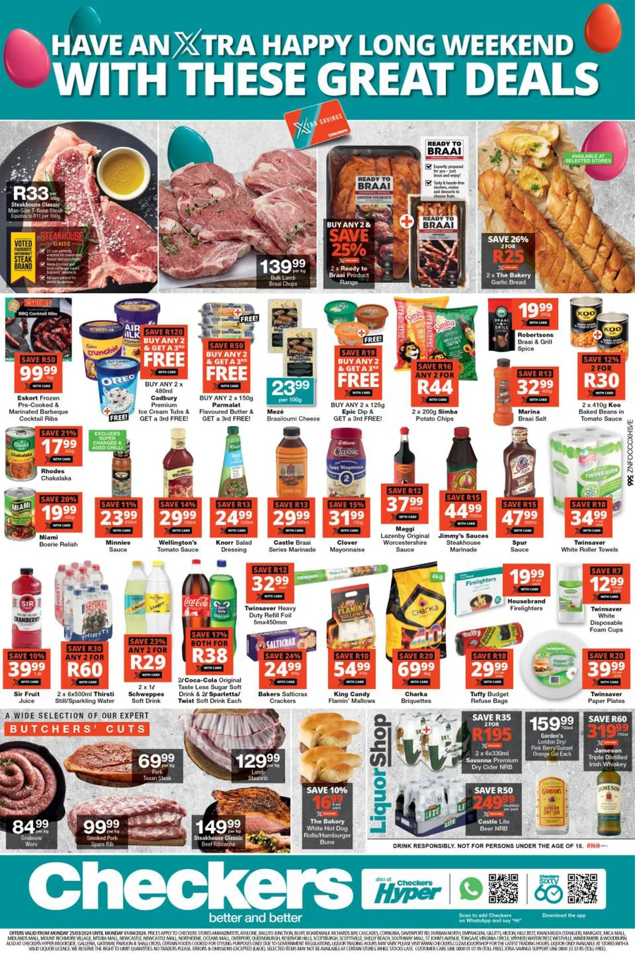 Checkers KwaZulu-Natal : Long Weekend Savings (25 March - 1 April 2024 ...