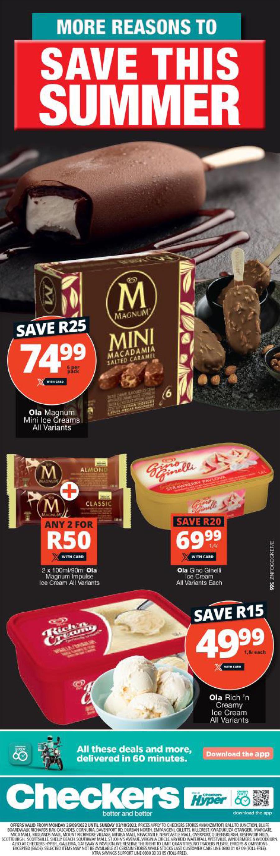 Checkers KwaZulu-Natal : Ola Promotion (26 September - 2 October 2022 ...