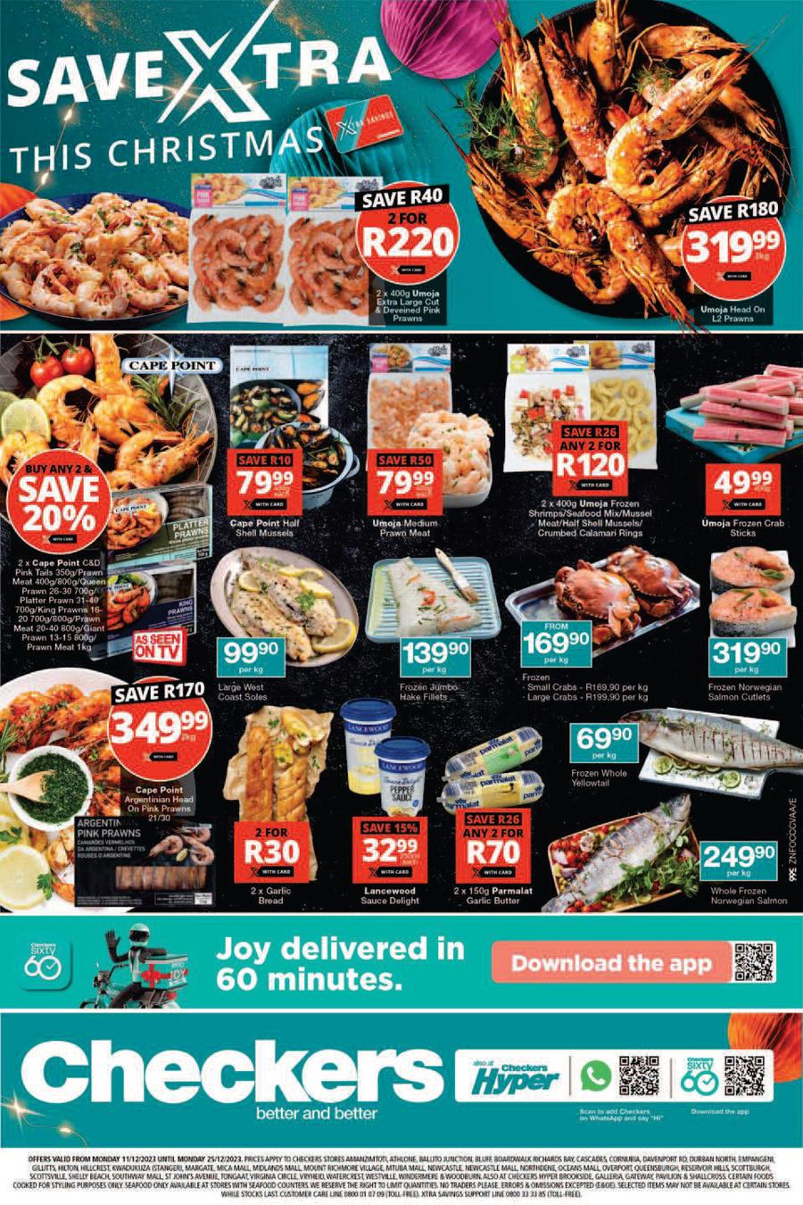 Checkers KwaZulu-Natal : Seafood Promotion (11 December - 25 December ...
