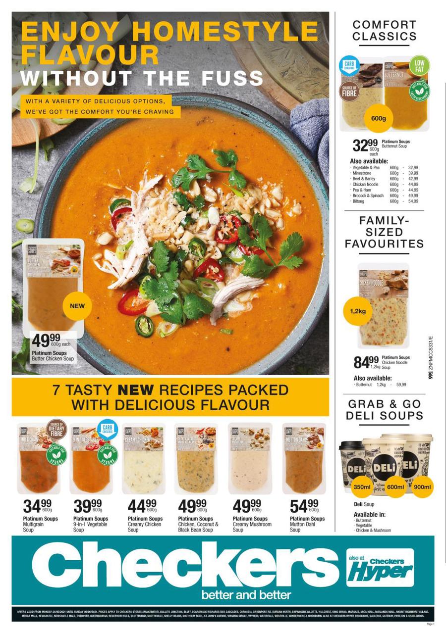 Checkers KwaZulu-Natal : Soup Promotion (24 May - 06 June 2021) — m ...
