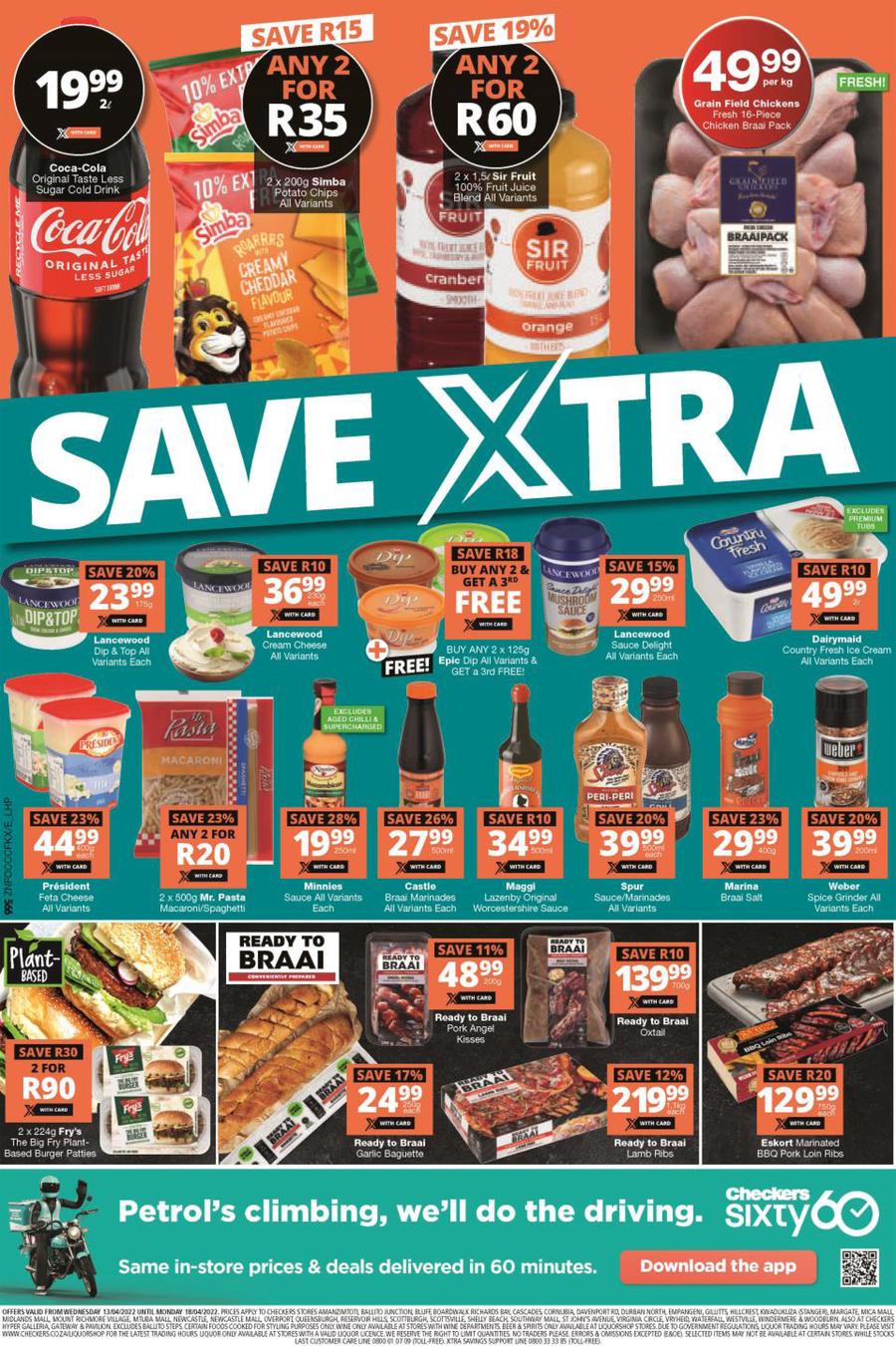 Checkers KwaZulu-Natal : Long Weekend Xtra Savings (13 April - 18 April ...