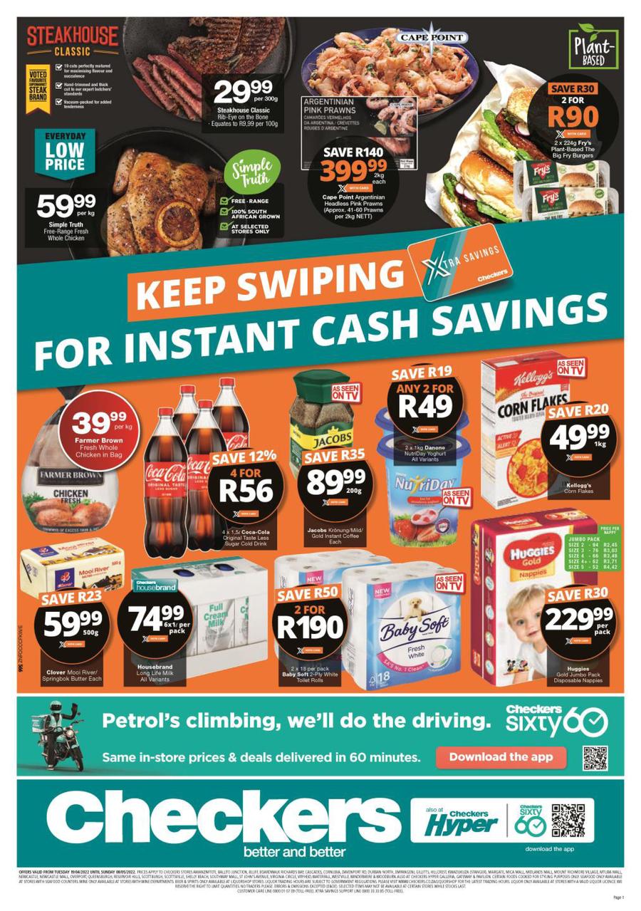 Checkers KwaZulu-Natal : Xtra Savings (19 April - 8 May 2022) — m ...