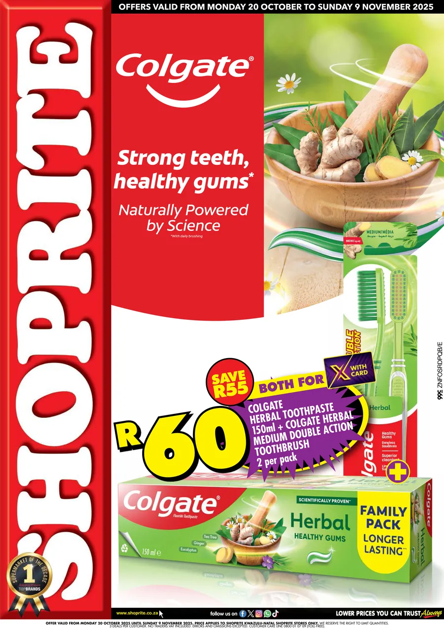 Shoprite KwaZulu-Natal : Colgate Promotion (20 October - 09 November ...
