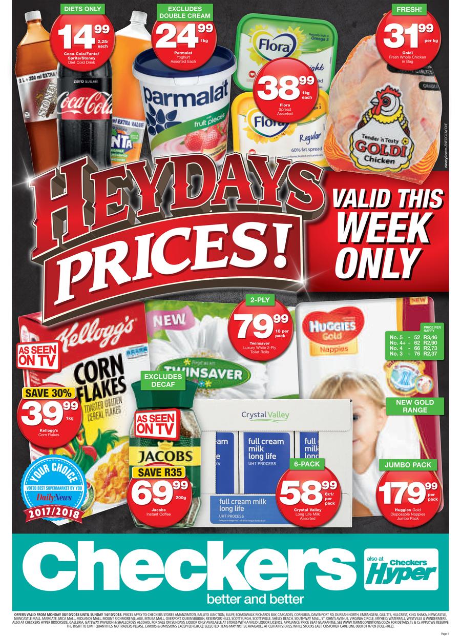 Checkers KZN : Heydays Prices! (08 Oct - 14 Oct 2018) — m.guzzle.co.za