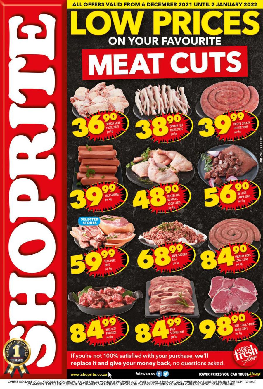 Shoprite KwaZulu-Natal : Low Prices On Meat Cuts (06 December - 02 ...