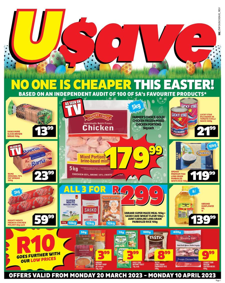 Usave Kwa-Zulu Natal : Easter Deals (20 March - 10 April 2023) — m ...