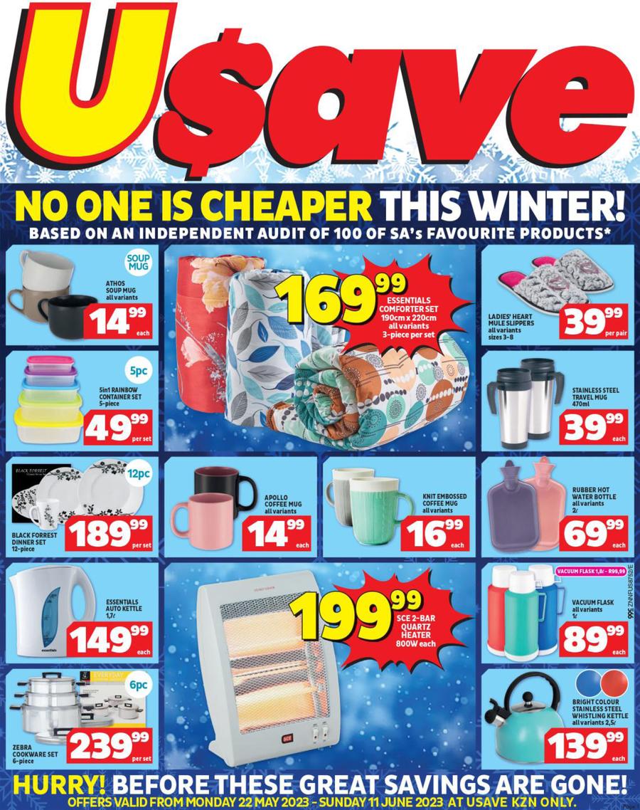 Usave KwaZulu Natal : No One Is Cheaper This Winter (22 May - 11 June ...
