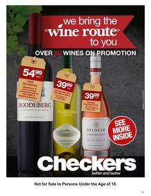 Checkers : Wine Route Specials ( 25 Aug - 07 Sep 2014 ) — www.guzzle.co.za